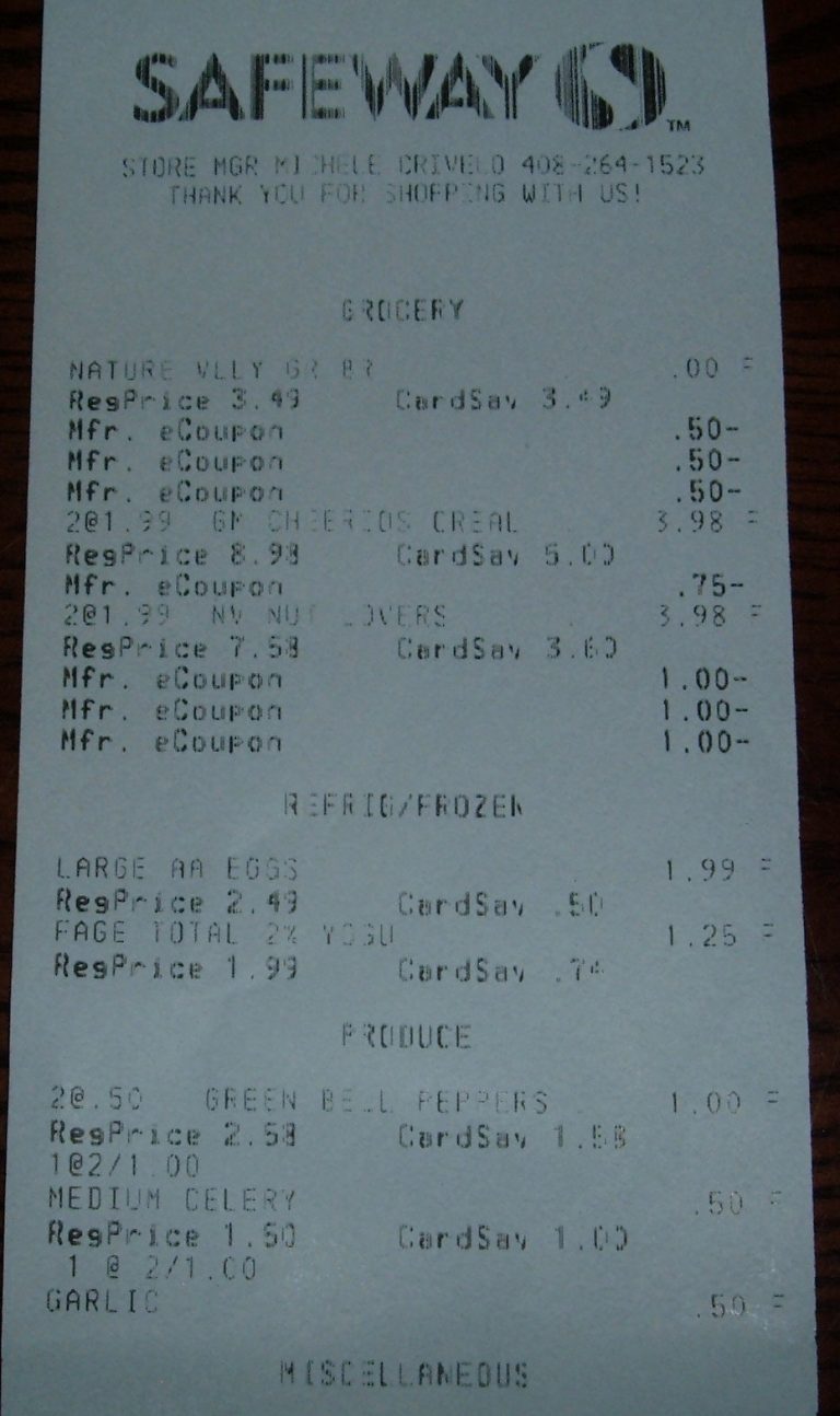 Step By Step Safeway MoneyMaker Example: Eating Well On $1 A Day ...
