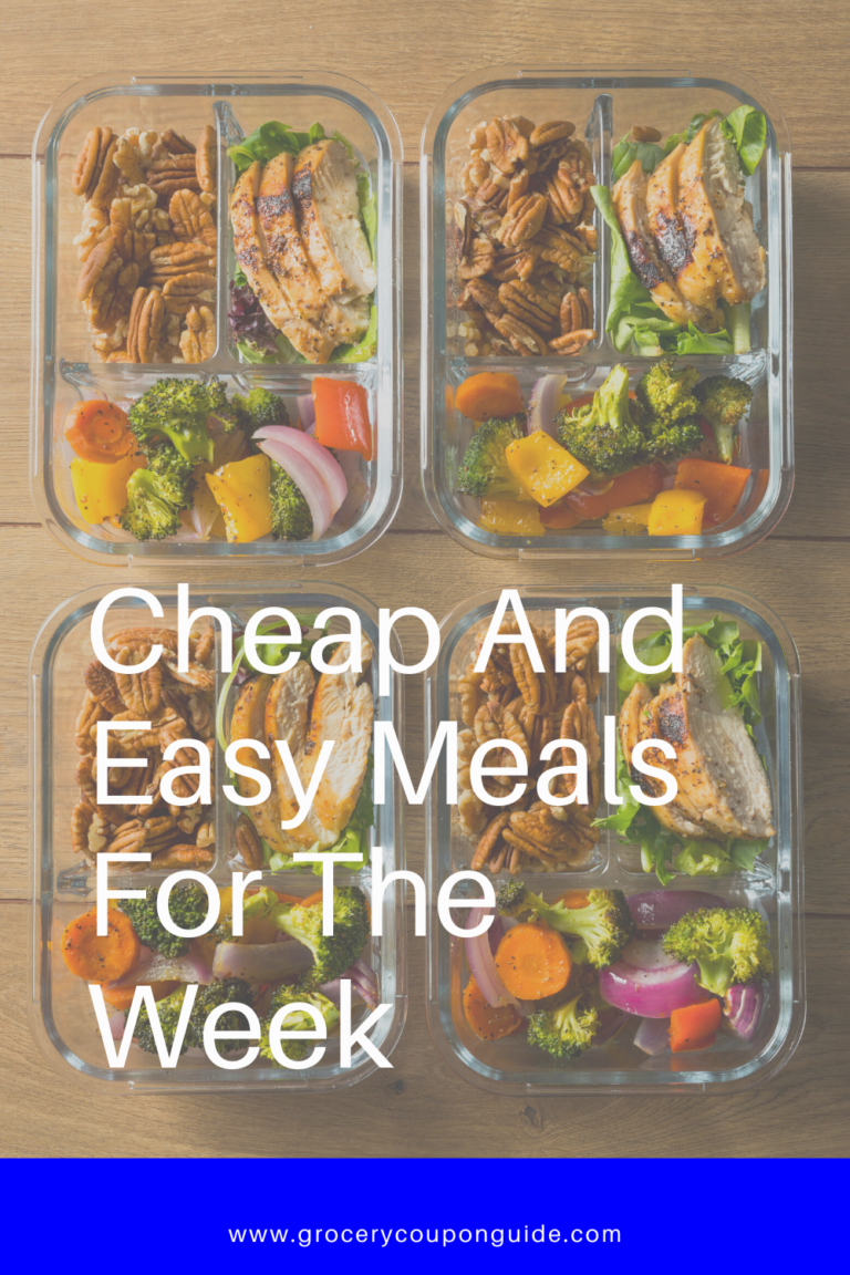 Cheap Meals For The Week