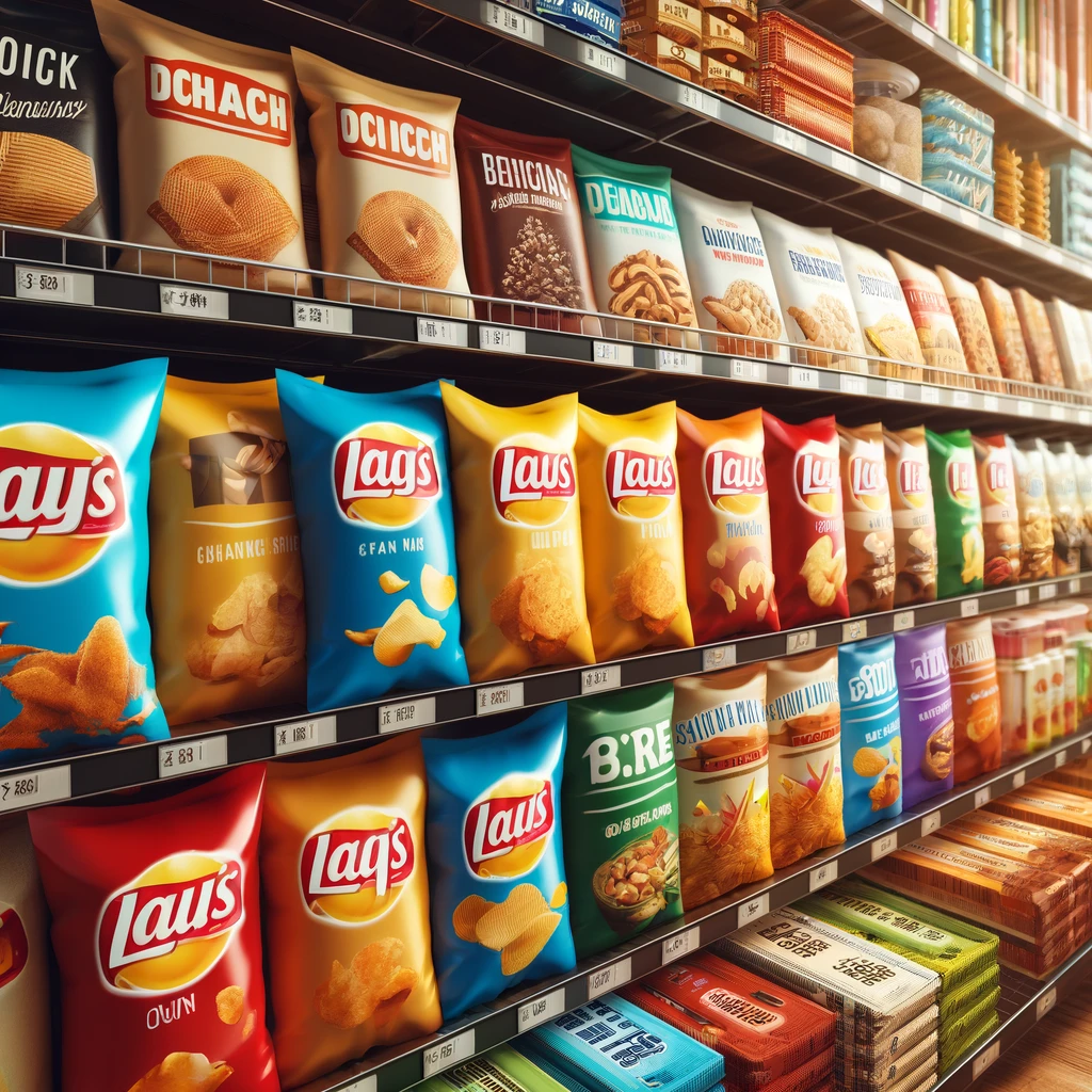 DALL·E 2024-04-18 03.22.13 - realistic image of various snack packs in ...